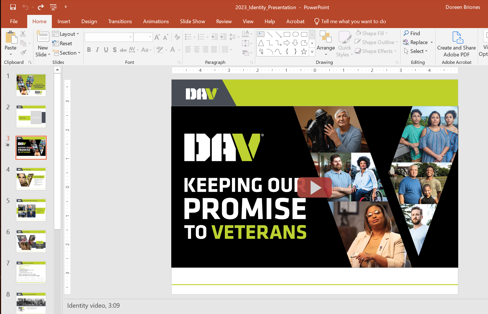Identity Presentation - DAV